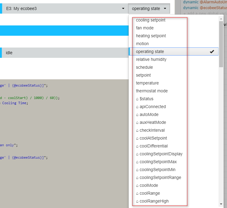Ecobee Invalid Status Attribute How To Query Status Piston Design Help Webcore
